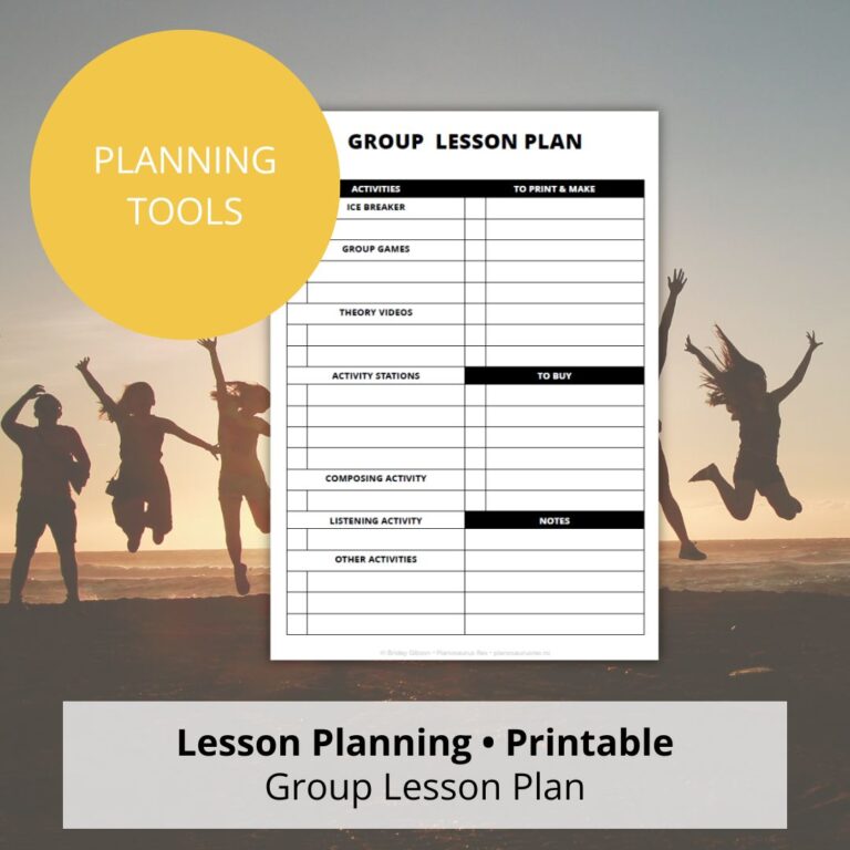 How to Streamline Lesson Planning • Pianosaurus Rex